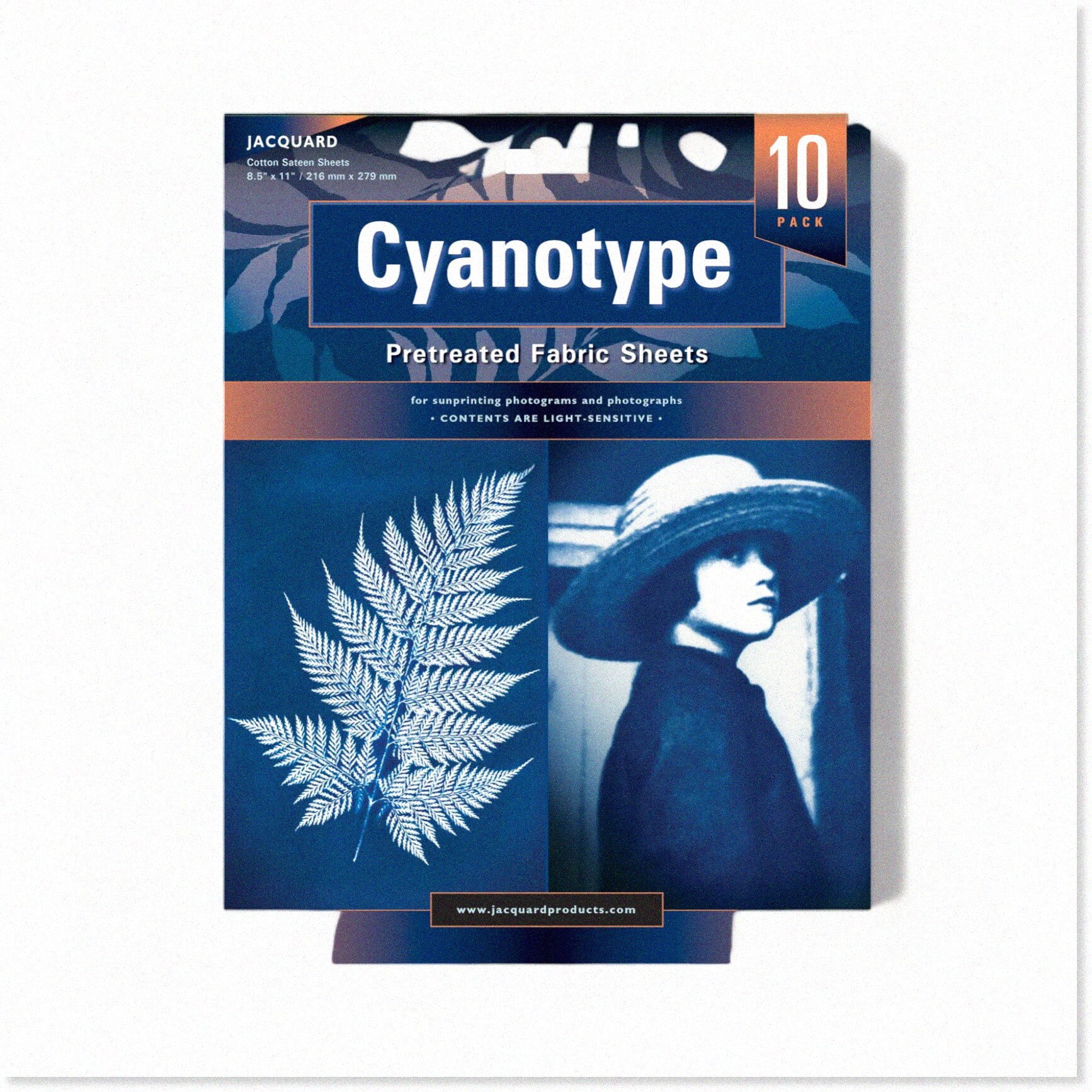 SunPrint Pro 10-Pack: Cyanotype Fabric Sheets - Vibrant Blue, Premium ...