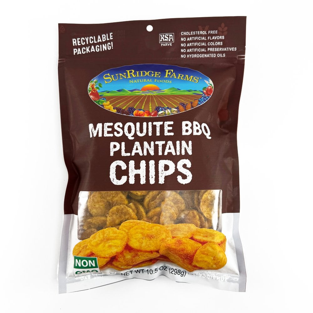 SunRidge Farms Mesquite BBQ Plantain Chips, 10.5 oz (Package May Vary) - Walmart.com
