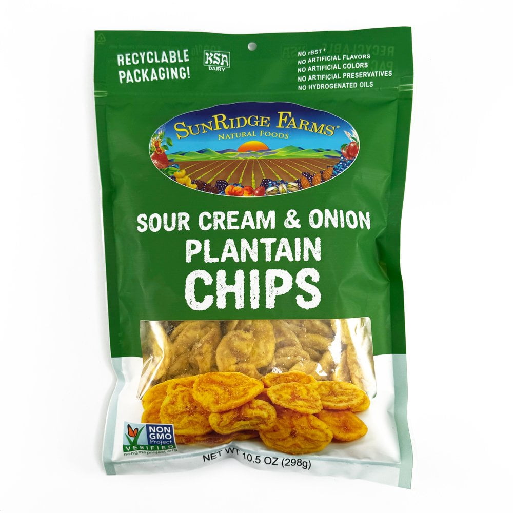 SunRidge Farms Sour Cream & Onion Plantain Chips - 12 oz (Packaging May ...