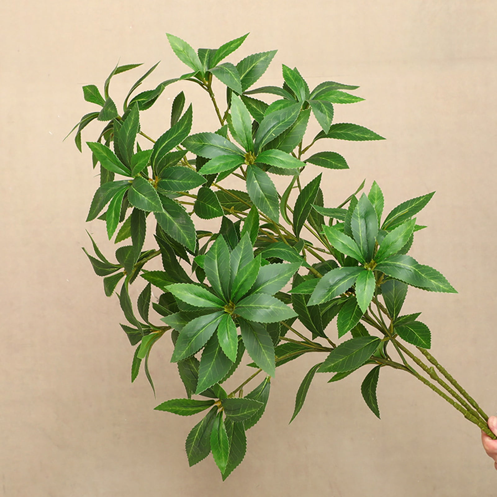 Walbest Artificial Greenery Branches Faux Greenery Stems Fake Leaves ...