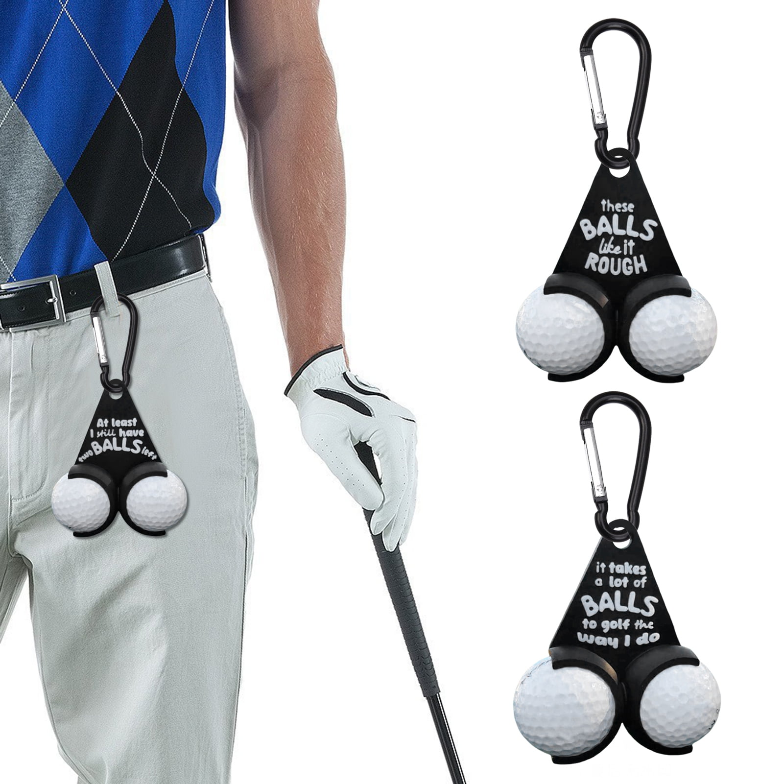 SunRoad Golf Ball Holder Funny Golf Ball Rack And Dispenser with ...