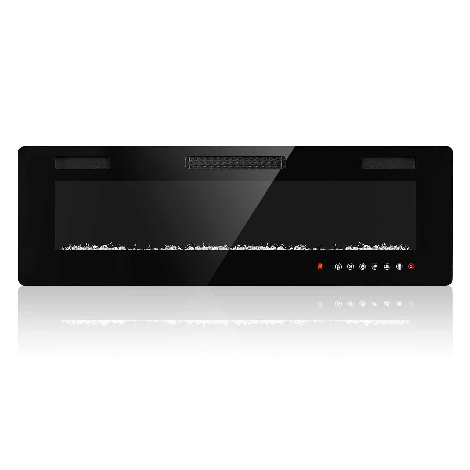 SunRoad Wall Mounted Electric Fireplace with 12 Flames Color High ...