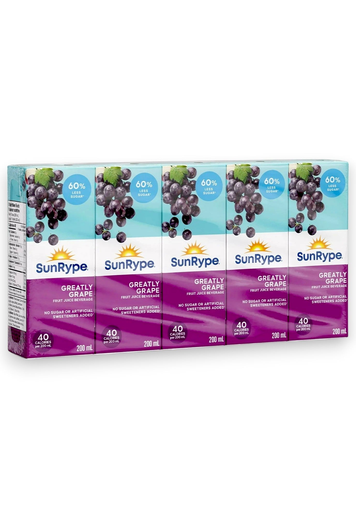 SunRype Greatly Grape Juice Boxes Perfect For On-The-Go, 60% Less Sugar ...