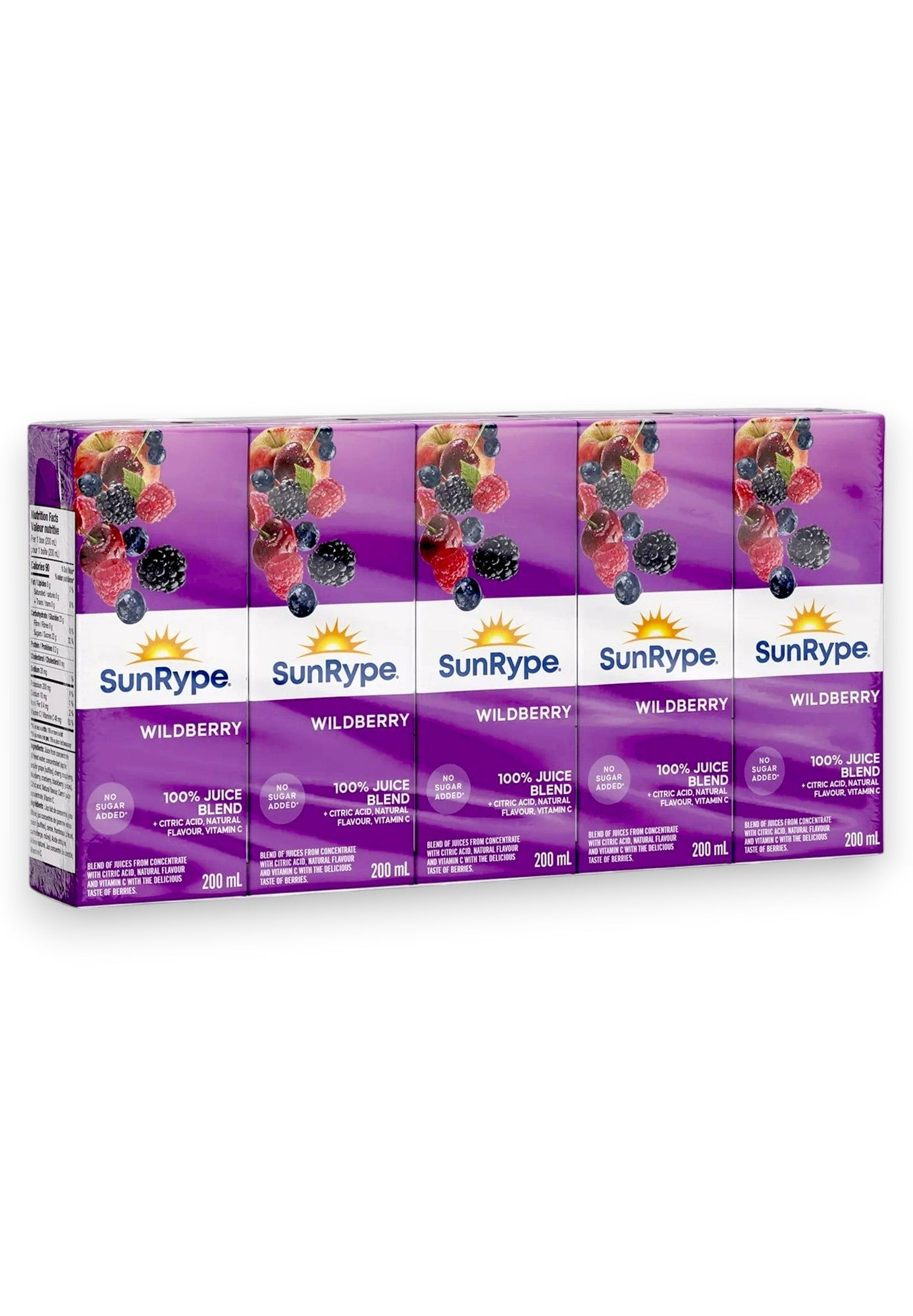 SunRype Wildberry Juice Boxes Perfect For On-The-Go, 5x200ml/33.8 fl ...