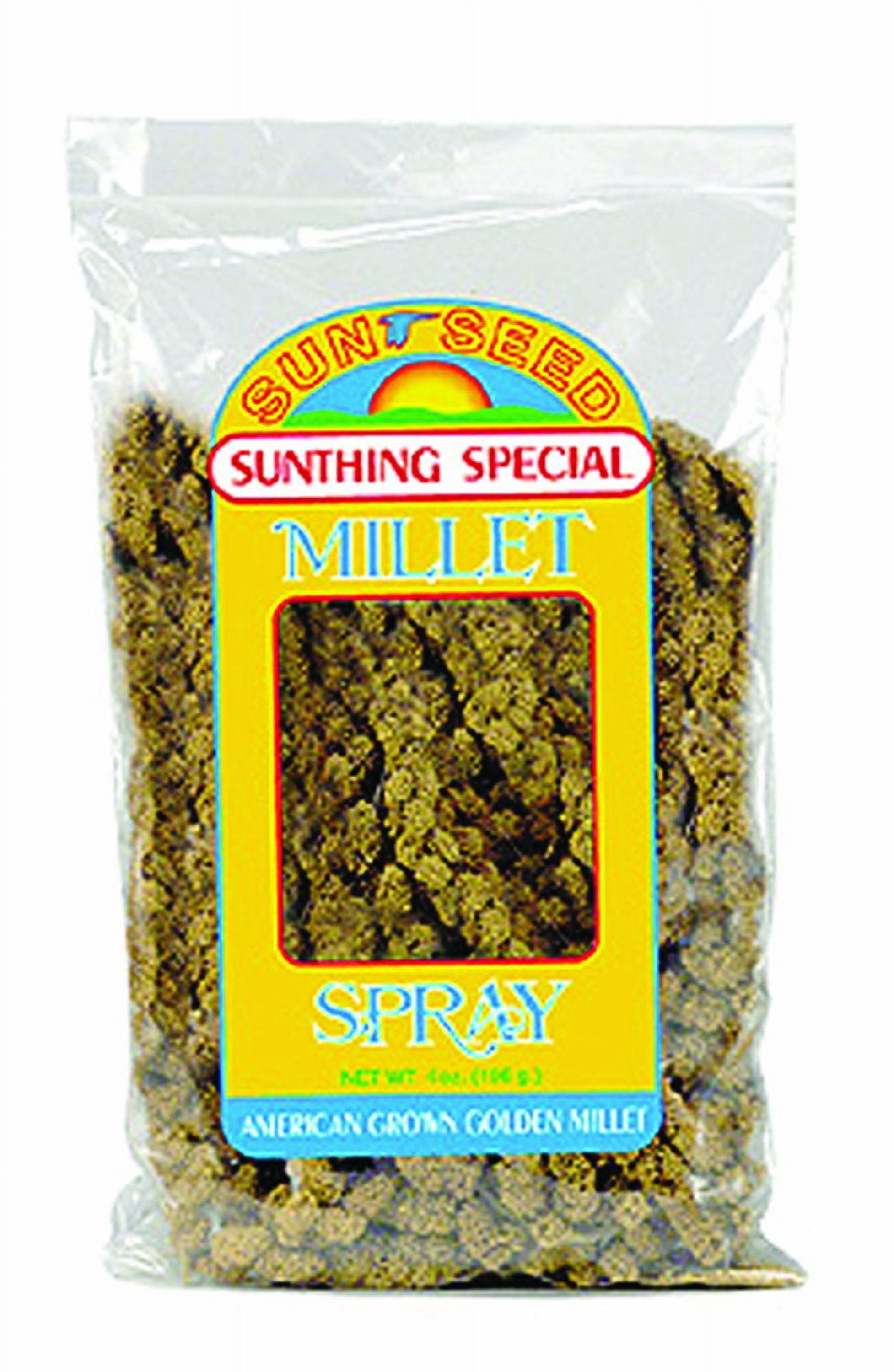 SunSeed Sun-Dried Millet Spray Parakeet Bird Treats 4 oz - Walmart.com