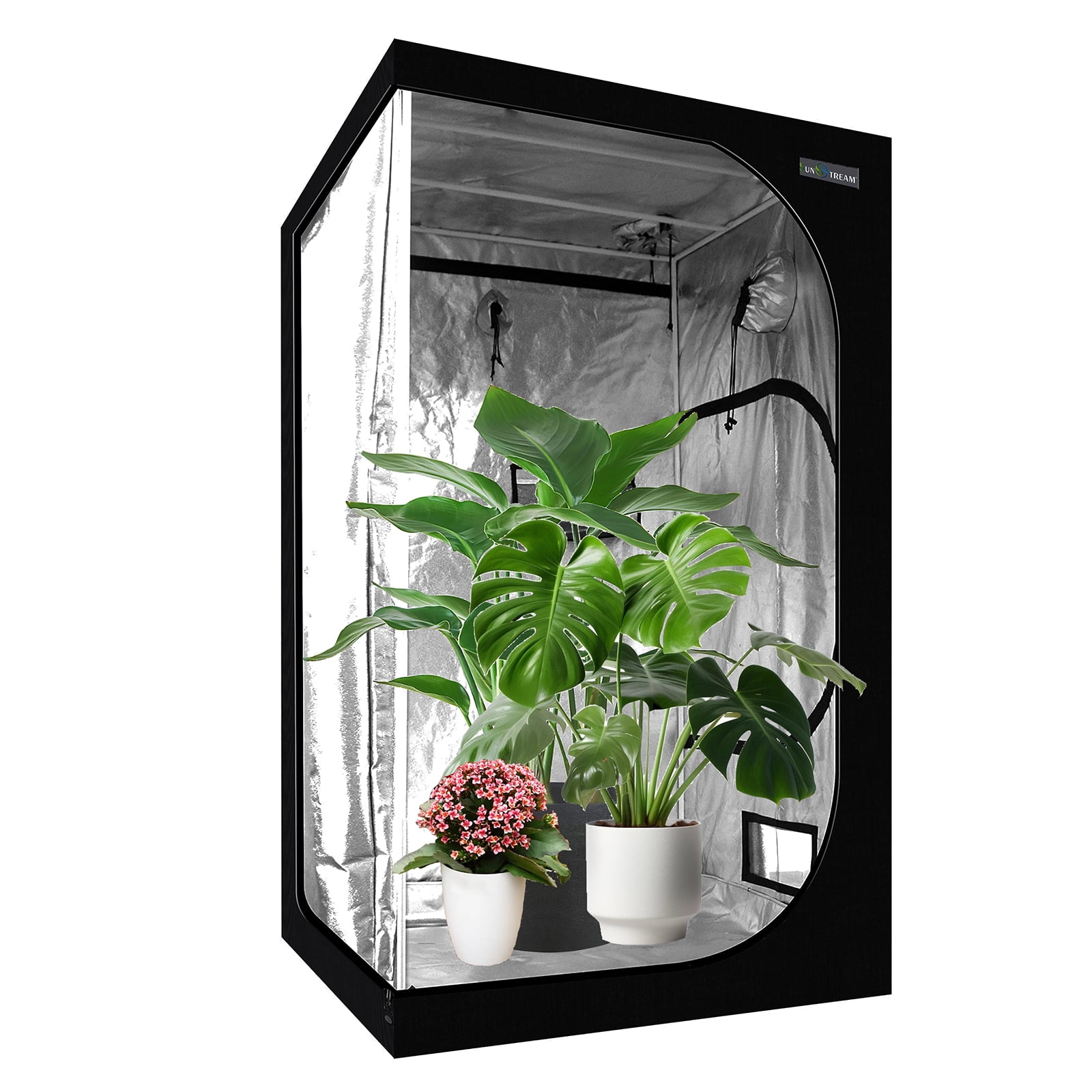 SunStream Hydroponic Grow Tent 60"x60"x80"(150x150x200cm) for Indoor ...