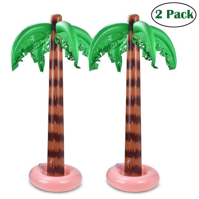 SunSunrise Inflatable Jumbo Coconut Palm Tree Toy Tropical Party Beach ...
