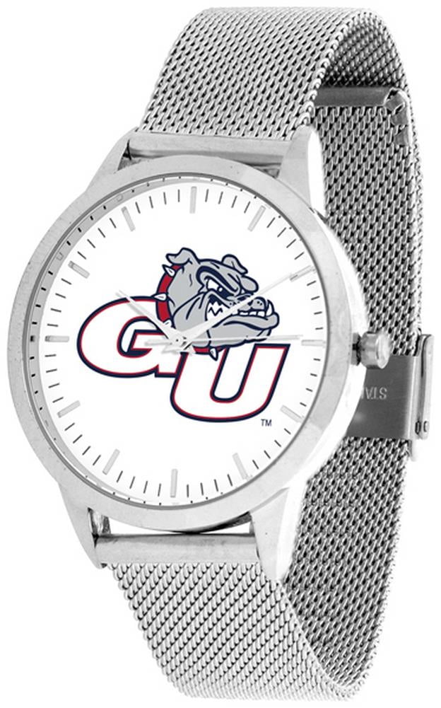 SunTime Gonzaga University Bulldogs Watch Silver Mesh Statement ...
