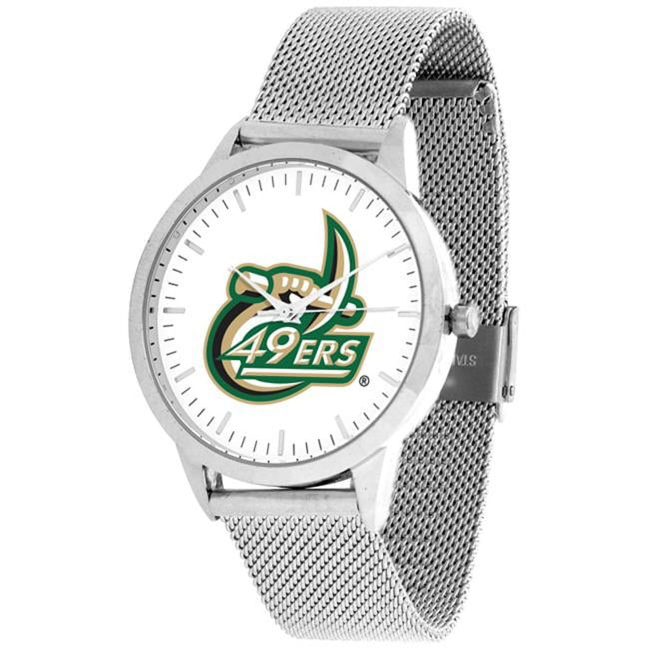 SunTime UNC Charlotte Watch Silver Mesh Statement Wristwatch - Walmart.com