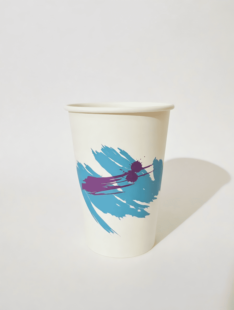 SunUpMall RP12NP-00055 Jazz 12 oz. Poly Paper Cold Cup - 100/Pack ...
