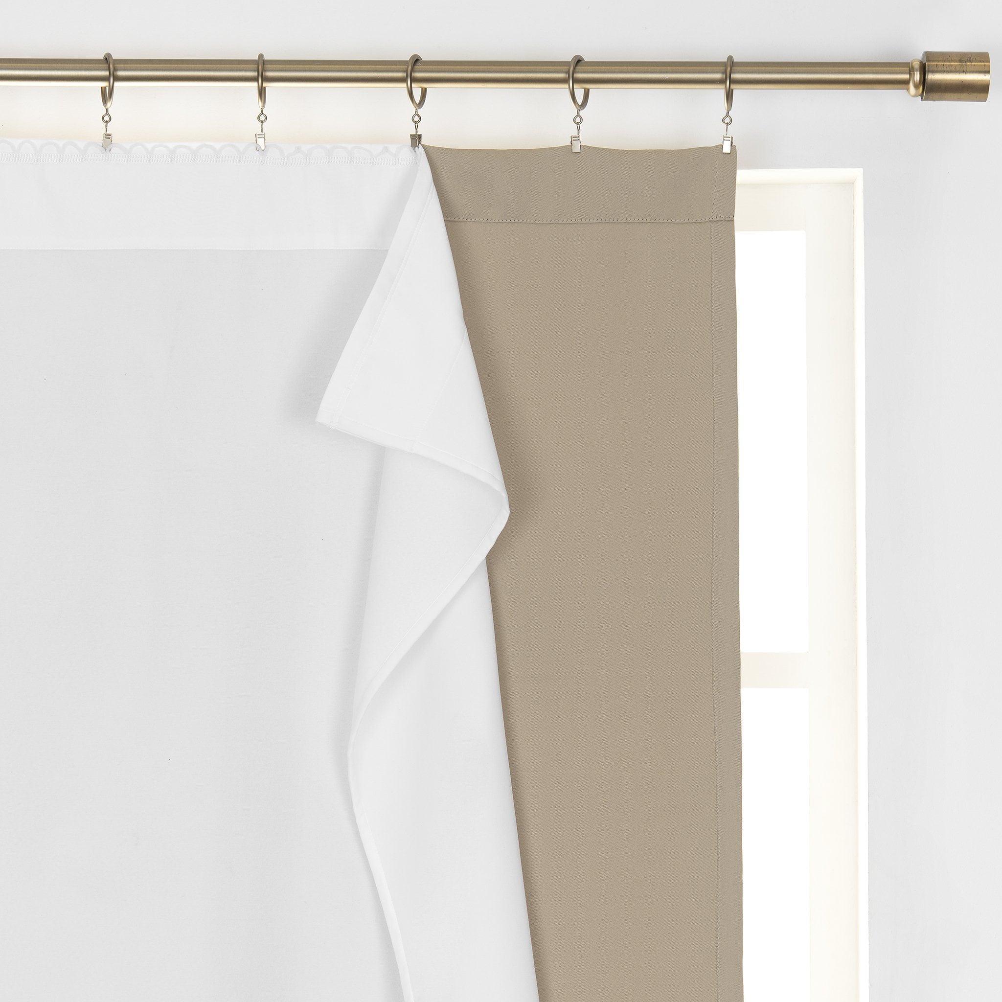SunVeil White Polyester Shower Liner, 40" x 92" - Walmart.com