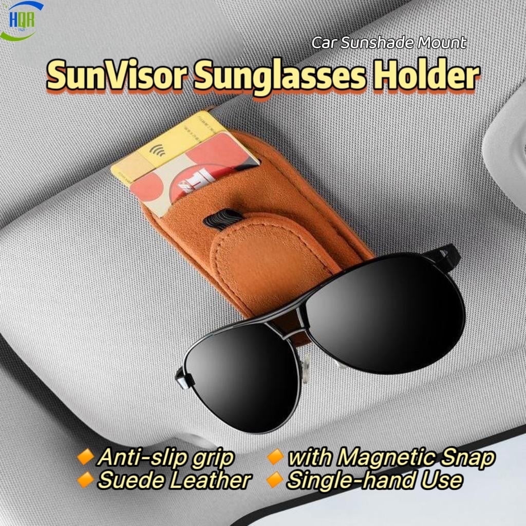 ‌SunVisor Sunglasses Holder with Magnetic Snap‌,Anti-slip Grip,Single ...