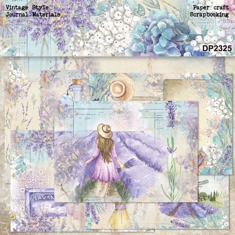 SunWMart 16 Sheets Vintage Scrapbook Papers, A5 Size Scrapbooking Paper ...