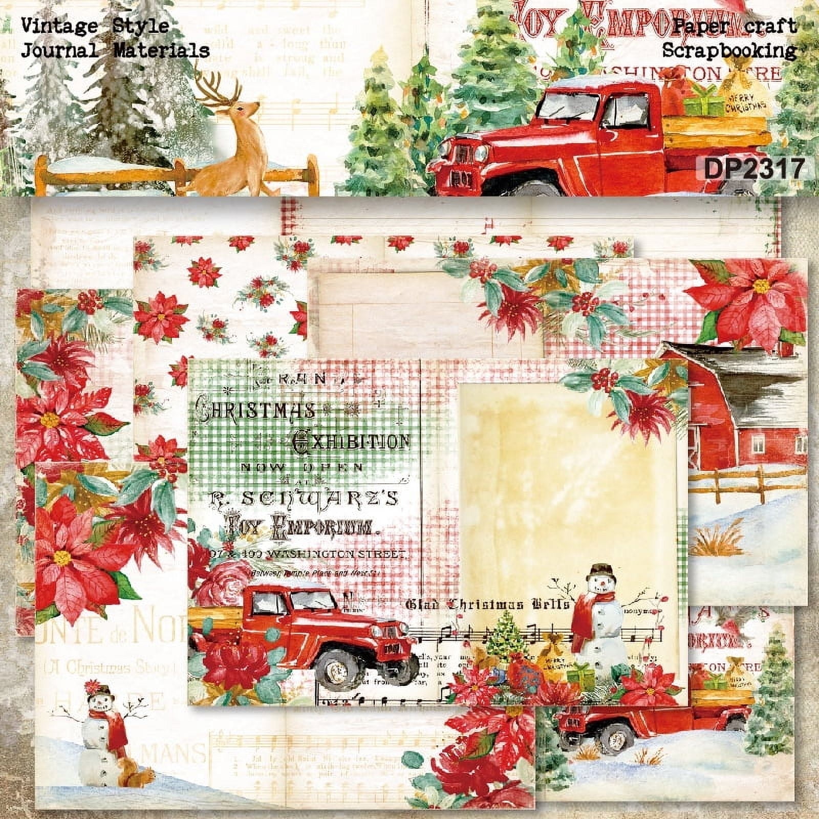 SunWMart 40 Sheets Vintage Scrapbook Papers, A5 Size Scrapbooking Paper ...