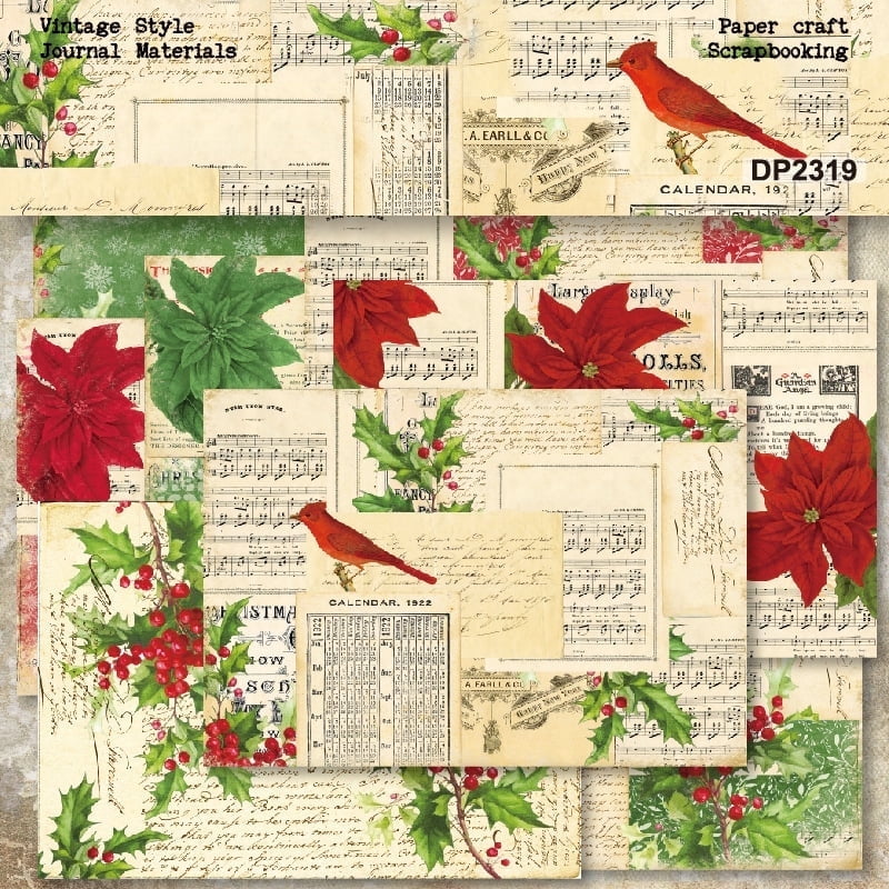 SunWMart 40 Sheets Vintage Scrapbook Papers, A5 Size Scrapbooking Paper ...