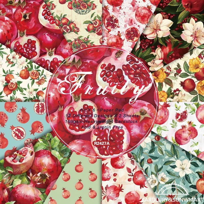 SunWMart 48 Sheets 6x6 Inch Scrapbooking Card Stock Decorative ...