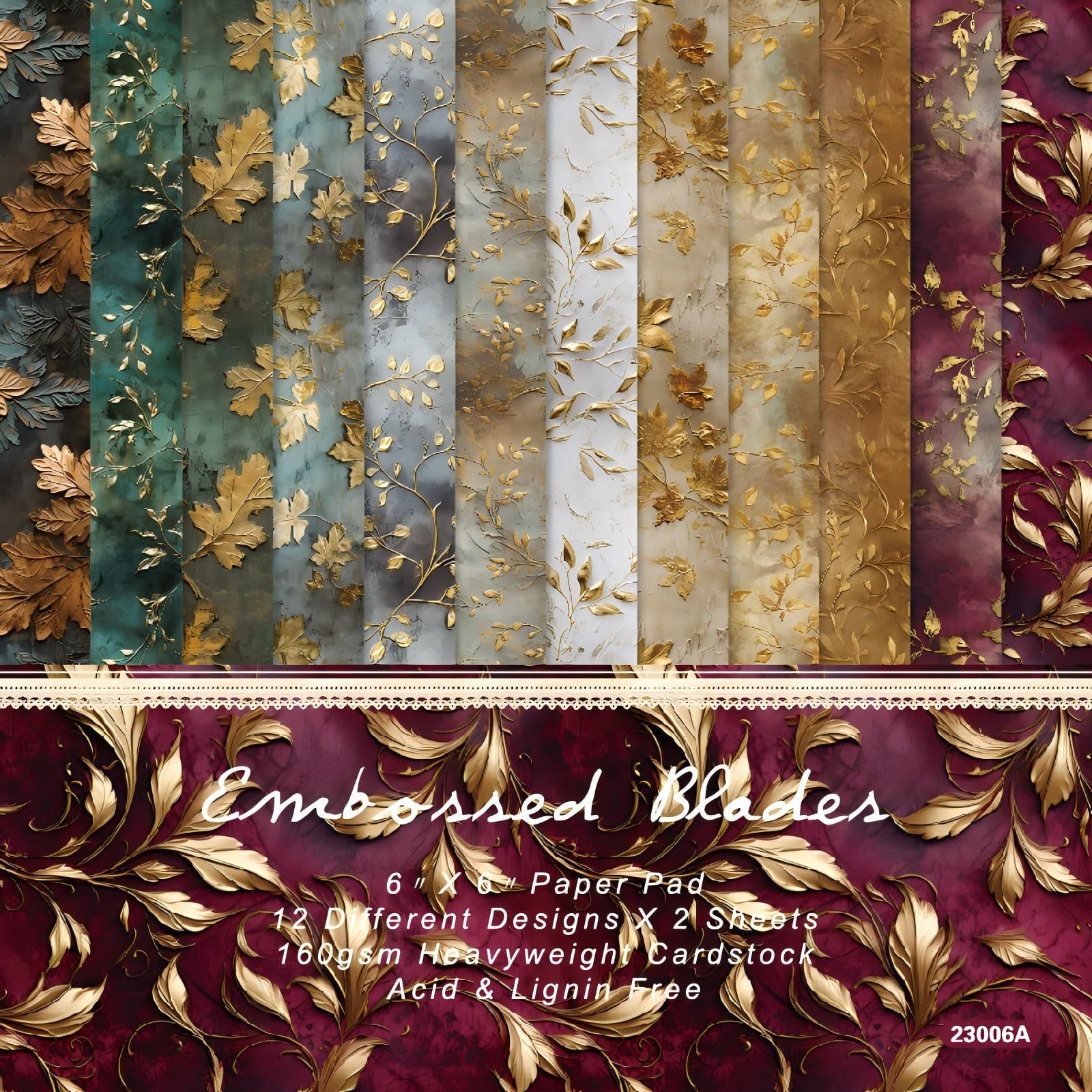 SunWMart 48 Sheets Floral Pattern Paper, 6" x 6" Single Sided Flower ...