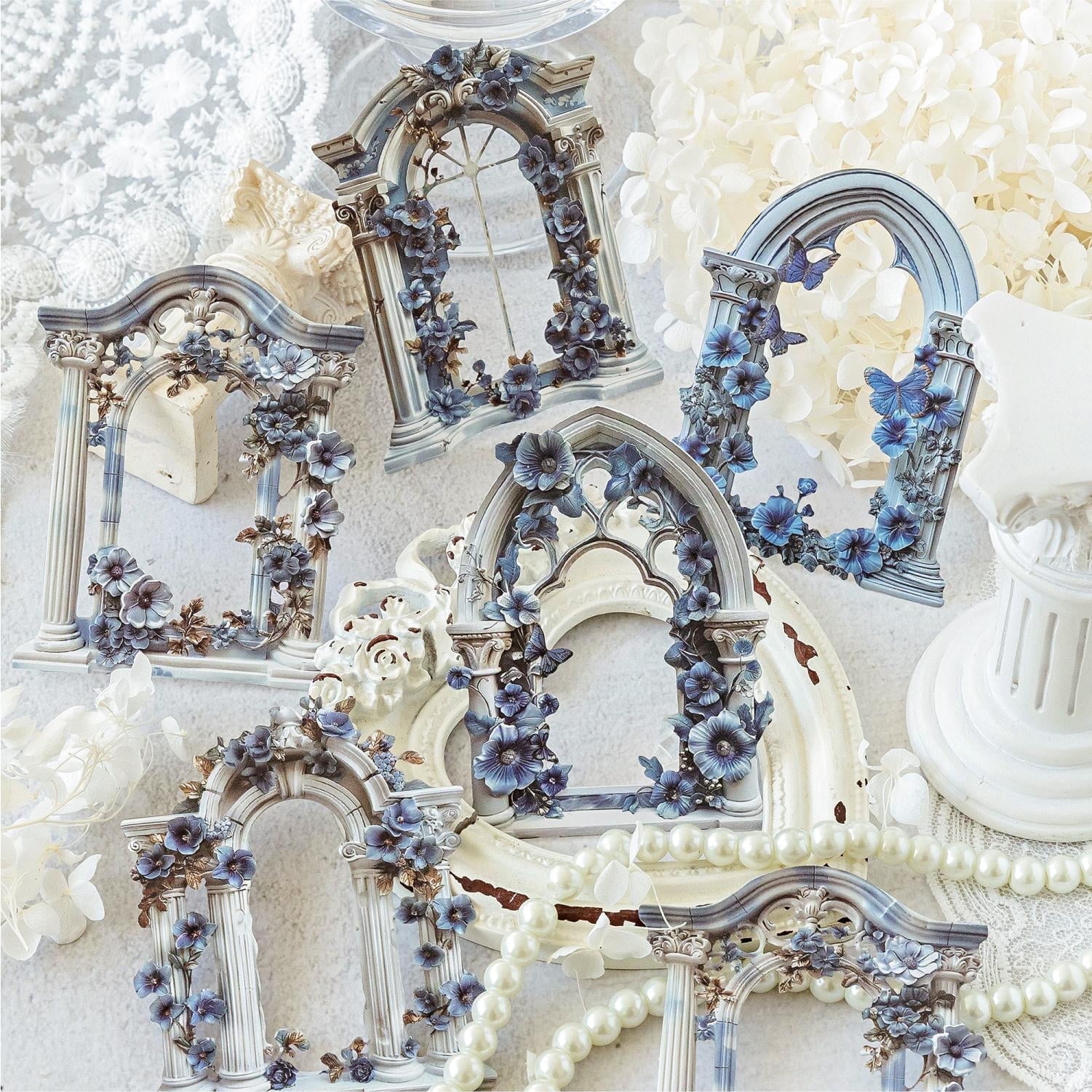 SunWMart 60PCS Vintage Hollow Embossed Frame Scrapbook Paper, Scrapbook ...