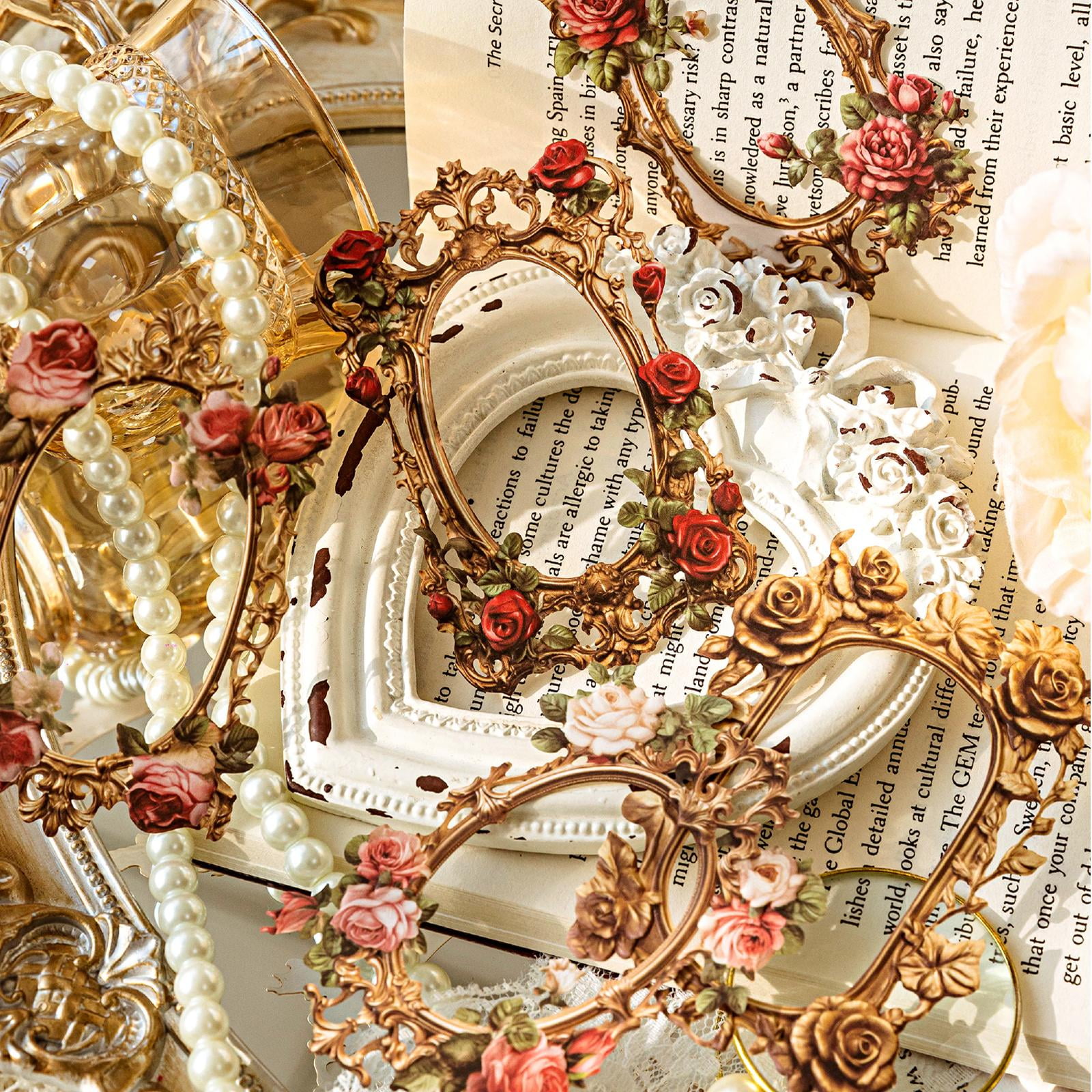 SunWMart 30PCS Vintage Hollow Embossed Frame Scrapbook Paper, Scrapbook ...