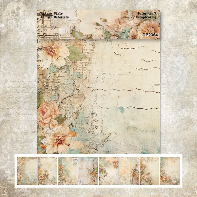 SunWMart A5 Single Sided Scrapbook Paper, 16 Sheets Special Craft Paper ...