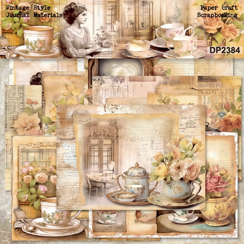 SunWMart A5 Single Sided Scrapbook Paper, 16 Sheets Special Craft Paper ...