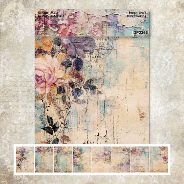 SunWMart A5 Single Sided Scrapbook Paper, 16 Sheets Special Craft Paper ...