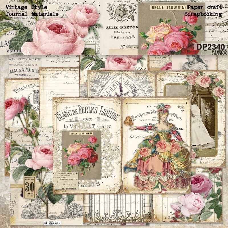 SunWMart A5 Size Scrapbook Paper, 16 Sheets Single Sided Decorative ...