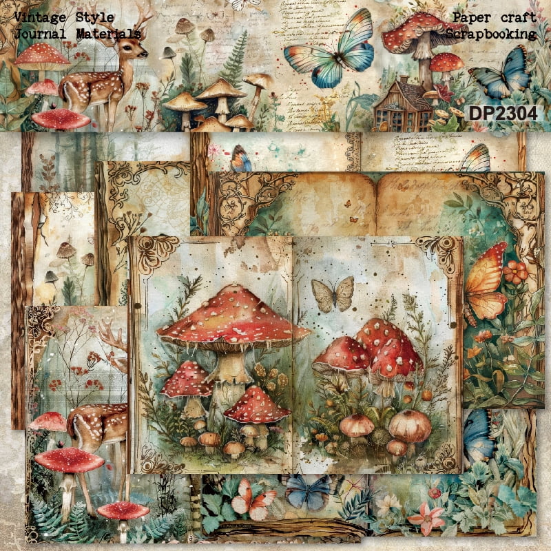 SunWMart Handmade Scrapbook Art Craft Paper, A5 Size 40 Sheets Single ...