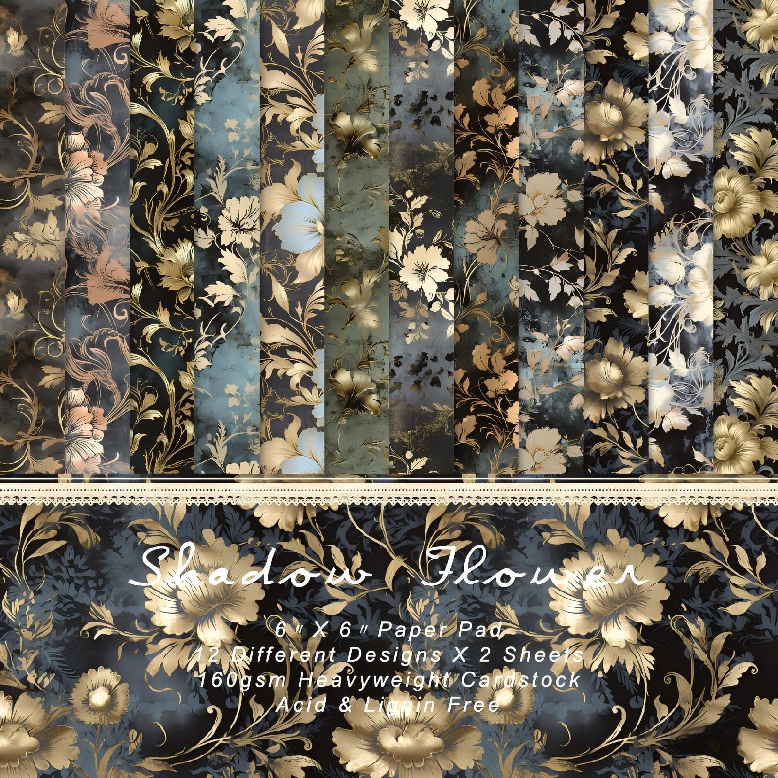 SunWMart Premium 6x6 Inch Single-Sided Scrapbook Paper Pad for Crafting ...