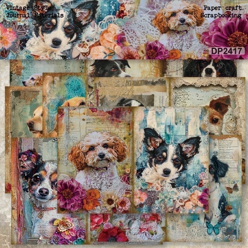 SunWMart Scrapbook Paper 16 Sheets, A5 Size Single Sided Scrapbooking ...