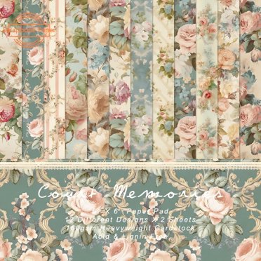 SunWMart Handmade Scrapbook Art Craft Paper, A5 Size 16 Sheets Single ...