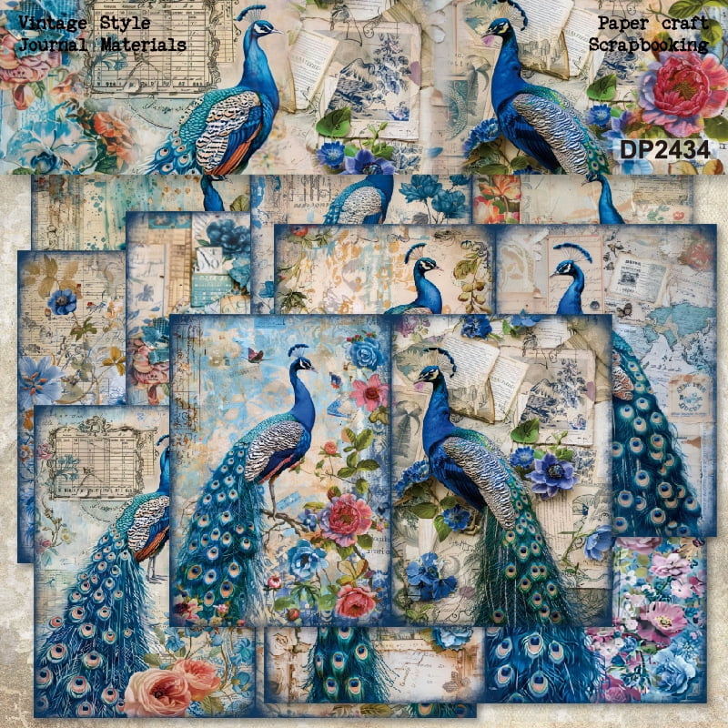SunWMart Scrapbook Paper Pack A5 Size 16 Sheets Craft Paper Single ...