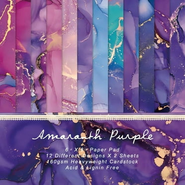 SunWMart Handmade Scrapbook Art Craft Paper, A5 Size 16 Sheets Single ...