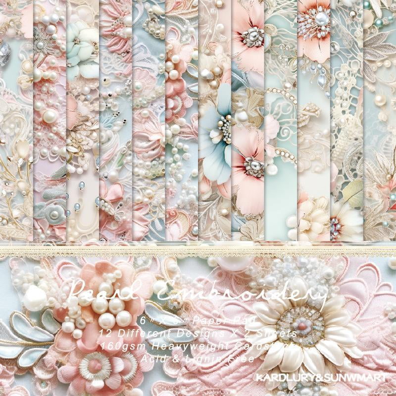 Scrapbooking Cardstock Decorative Paper, 24 Sheets 6 x 6 Inch Single ...