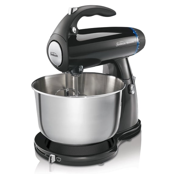 Sunbeam MixMaster Stand Mixer, 350W, with Dough Hooks & Beaters, Black ...