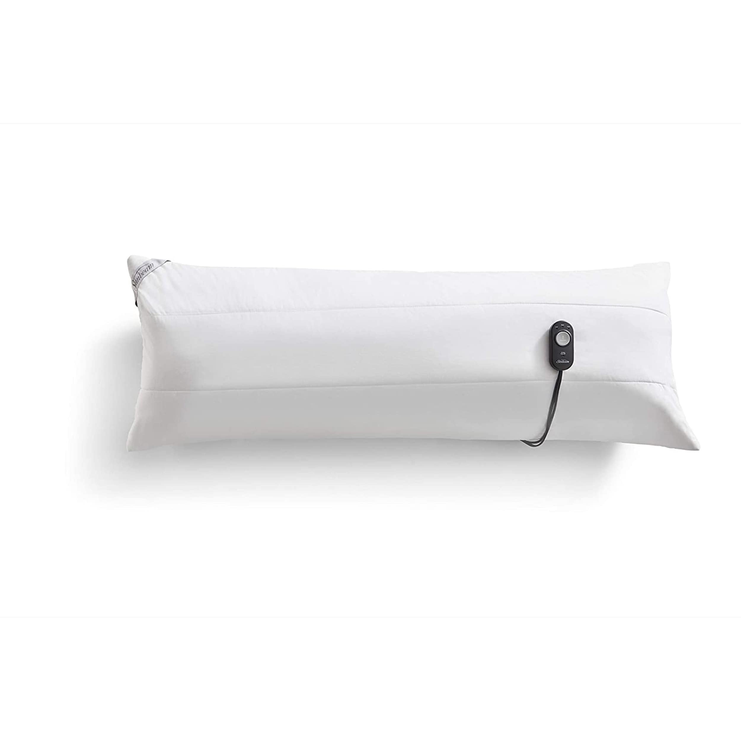 Sunbeam 54 Inch Heated Body Pillow with Temperature Controller ...