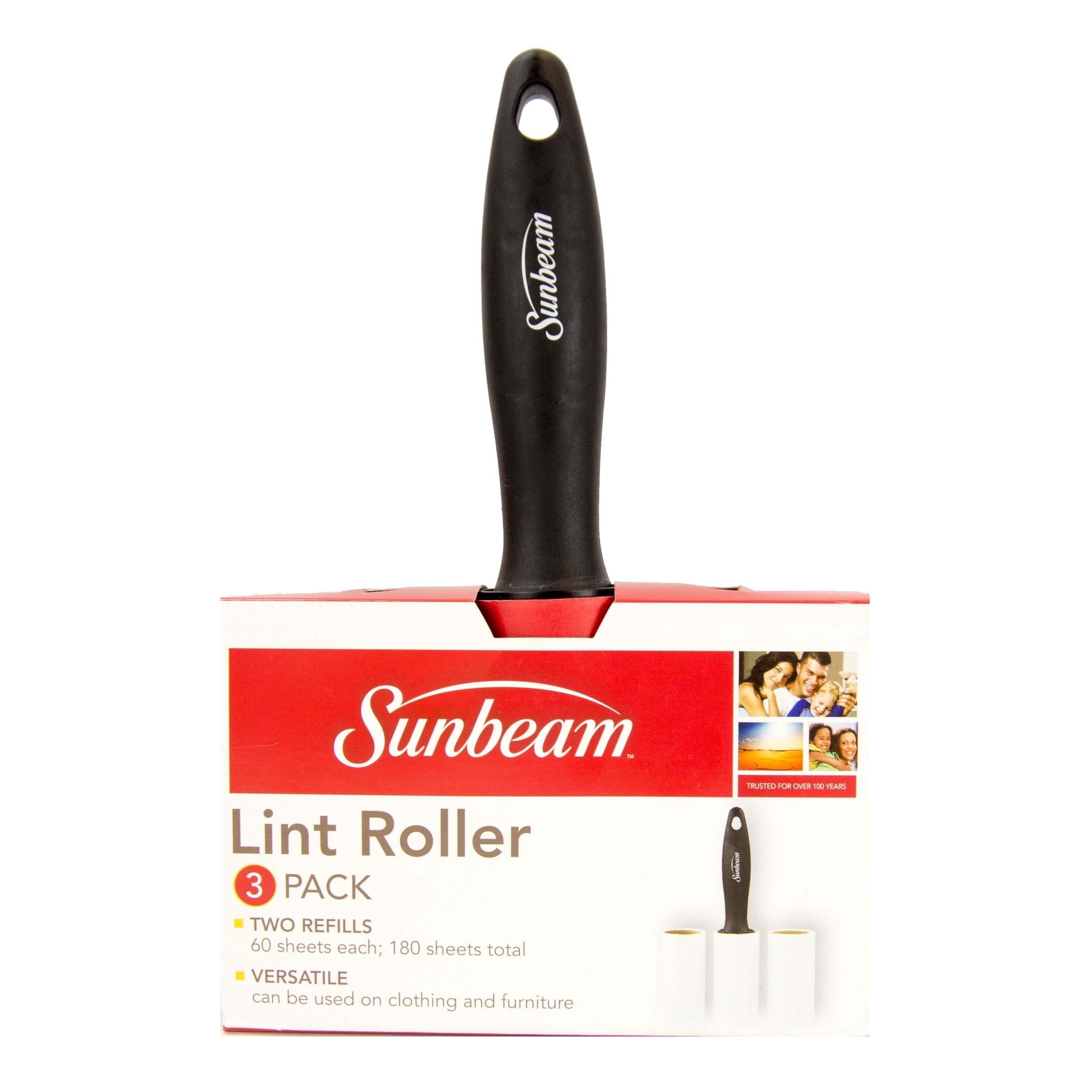 Sunbeam 60 Sheet Lint Roller and 2 Refillable Rolls - Walmart.com