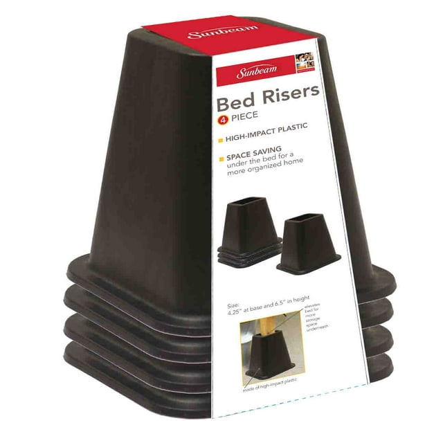 Sunbeam Bed Riser Set (Set Of 4) - Walmart.com