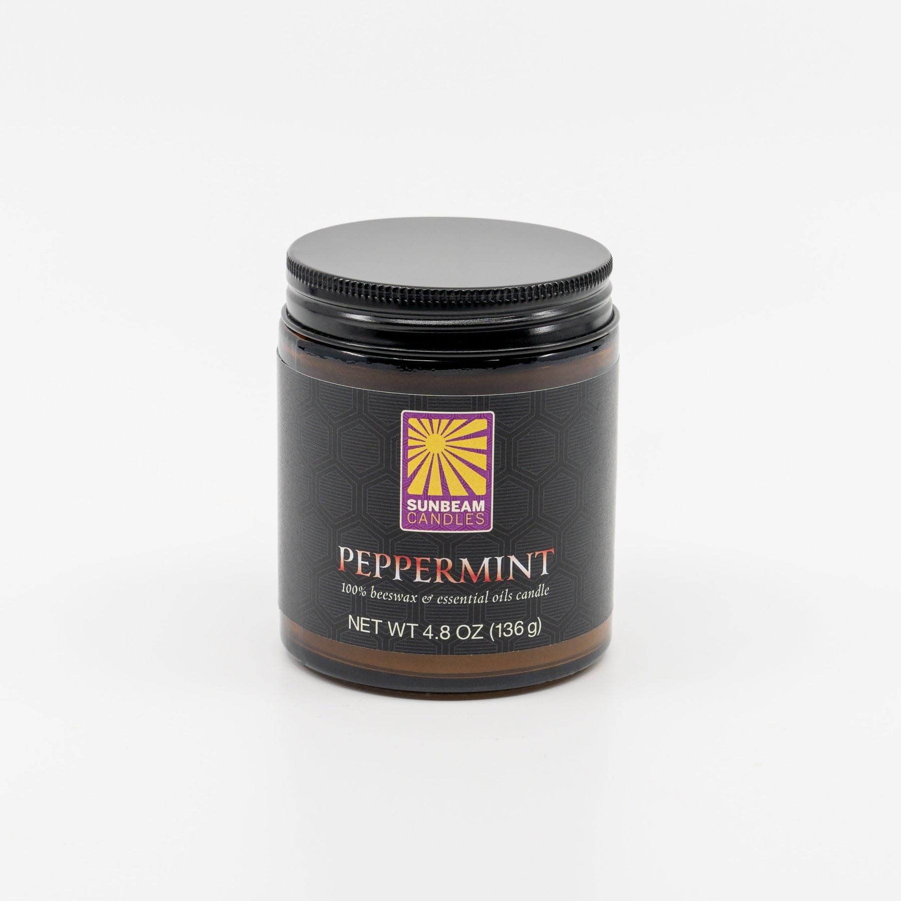 Sunbeam Candles Amber Glass Jar, Peppermint, 4.8 Ounce, Home, Home D√ ...