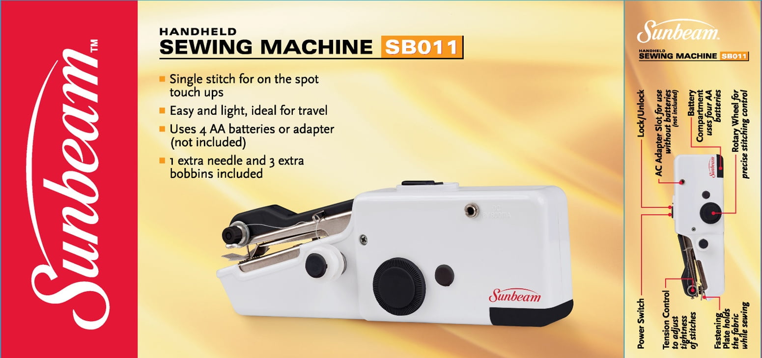 Sunbeam Cordless Portable Handheld Sewing Machine - Walmart.com