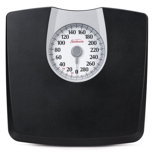 Sunbeam Analog Bathroom Dial Scale, Weight Measurement up to 330lbs ...