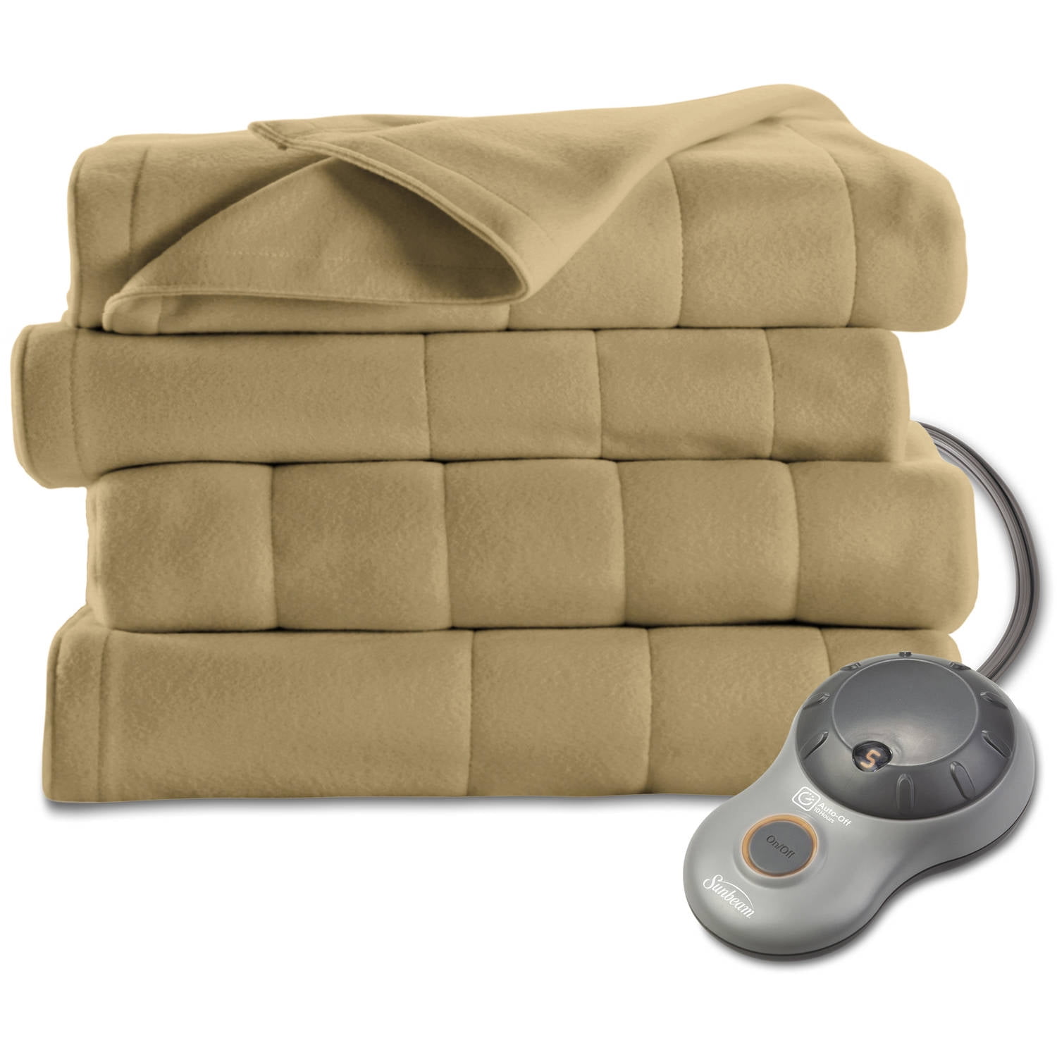 Sunbeam Electric Heated Fleece Blanket - Walmart.com