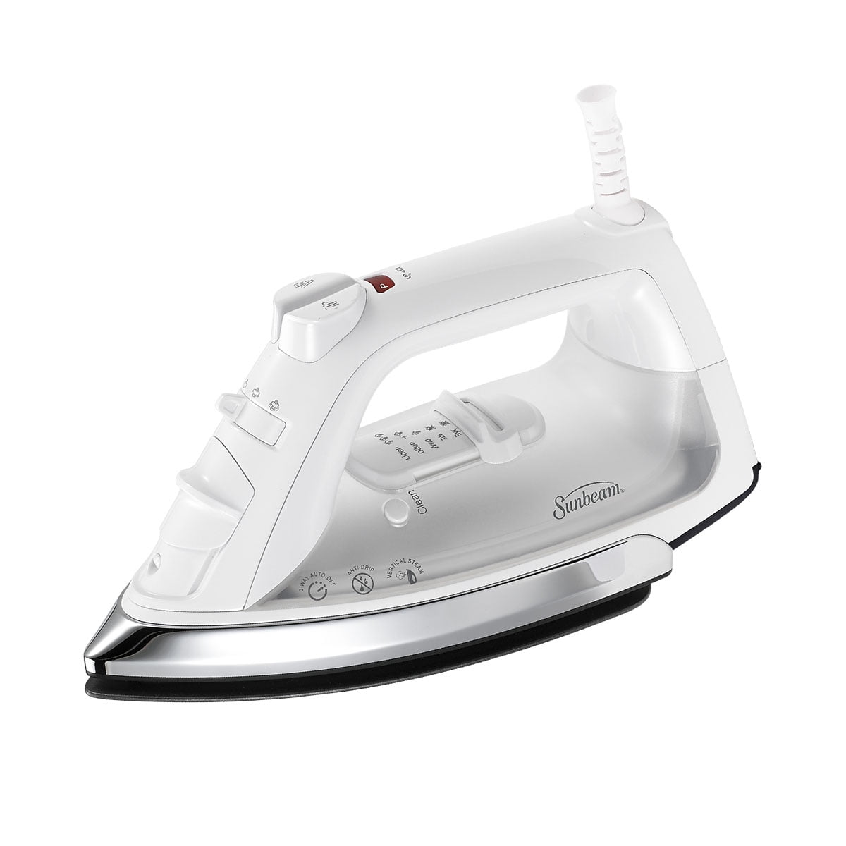 Sunbeam Iron Steam Vertical Shot Anti-Drip Soleplate 1200W with Auto ...