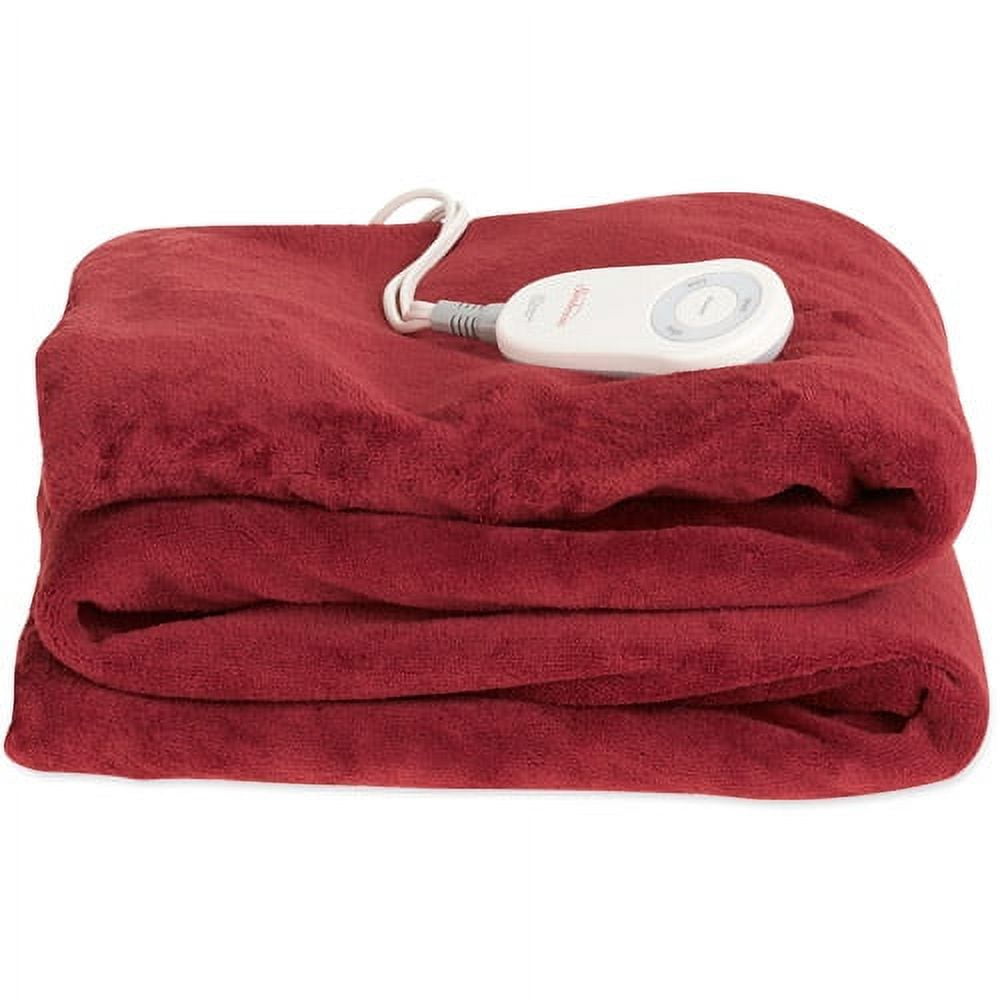 Sunbeam MicroPlush Heated Electric Throw - Walmart.com
