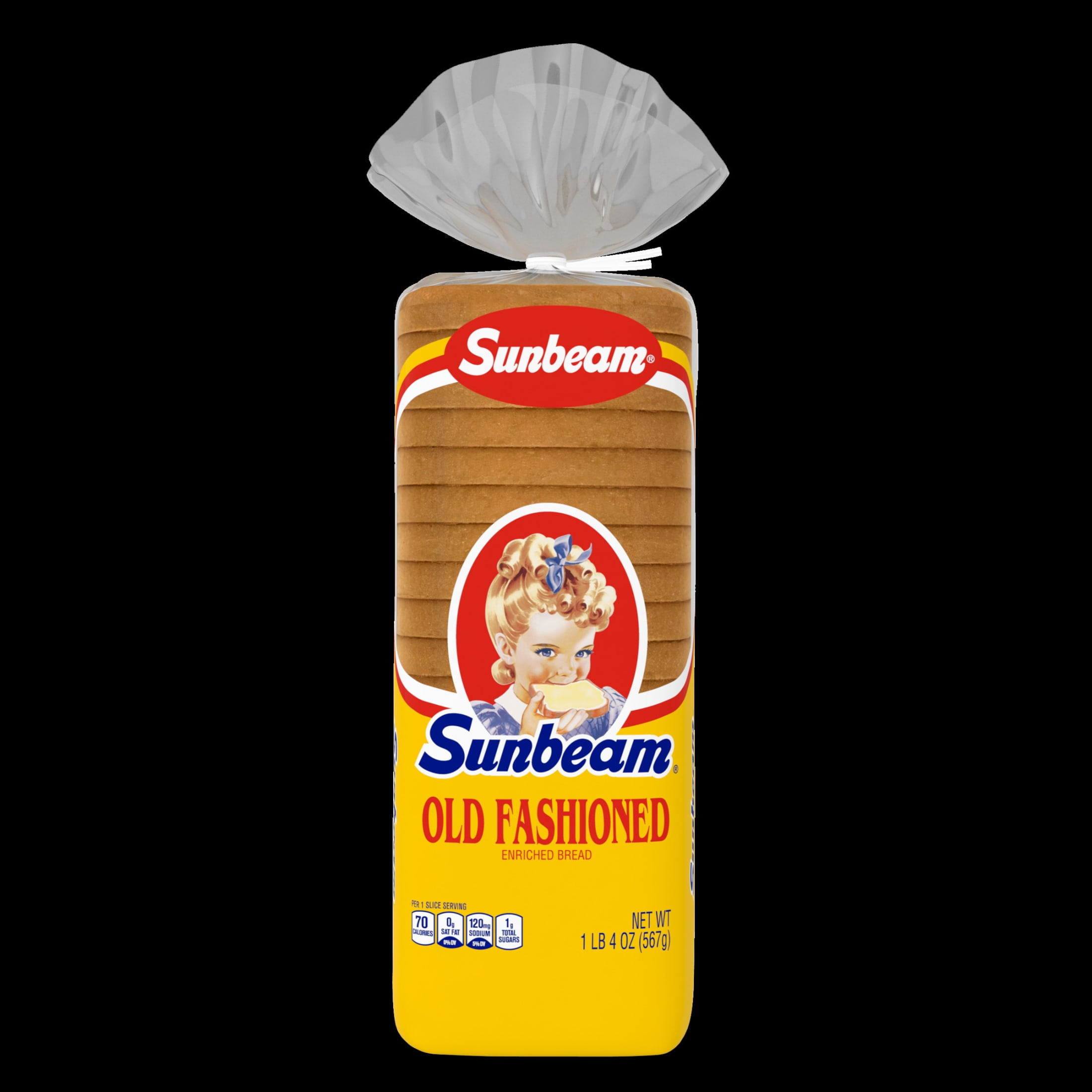 Sunbeam Old Fashioned Bread, 20 oz, Plain White Bread, Bag - Walmart.com