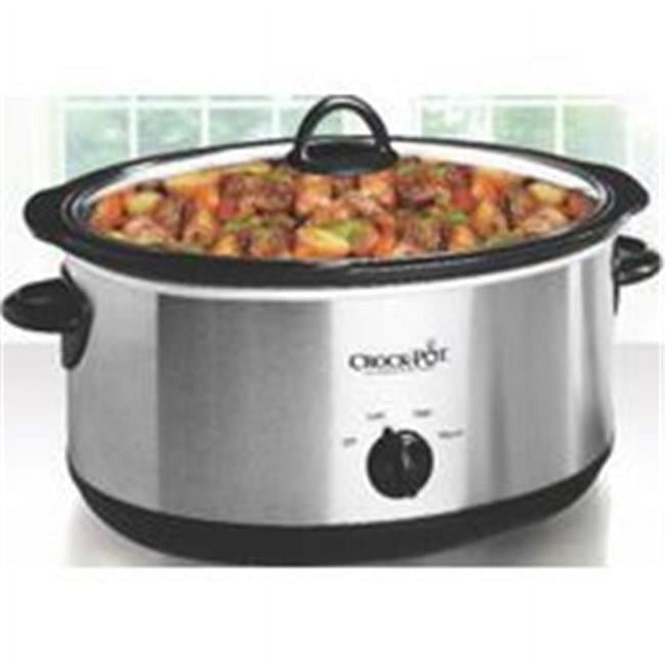 Sunbeam Rival 7Qt Stainless Steel Manual Slow Cooker - Kitchen ...