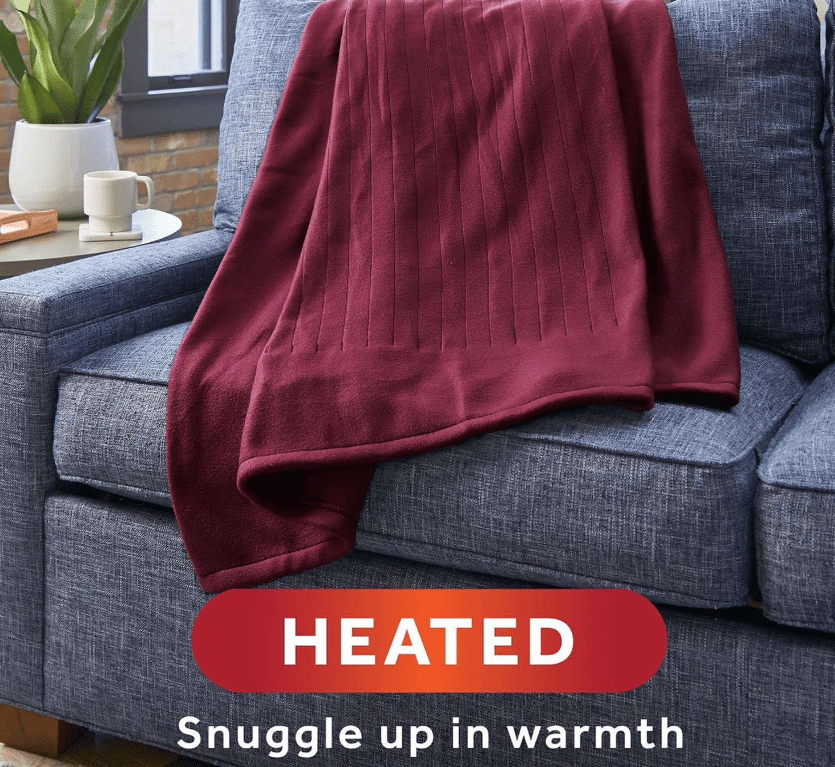 Sunbeam Royal Ultra Walnut Heated Personal Throw 50x60 (NEW) - Walmart.com