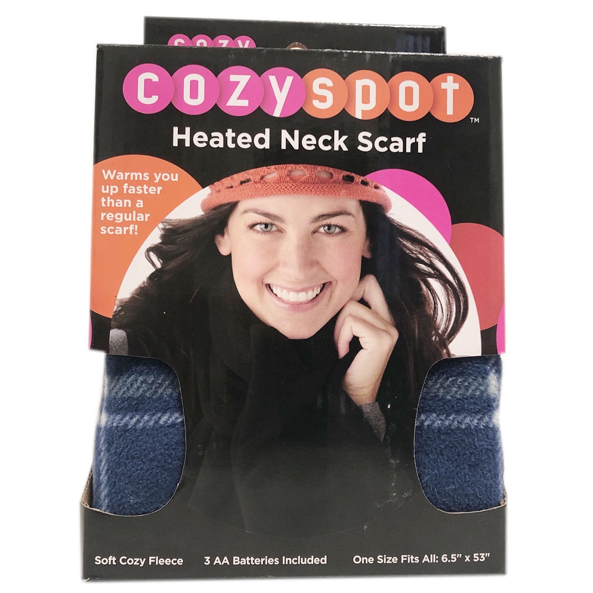 Sunbeam SCRF571 Cozy Spot Heated Warming Neck Scarf, Prestwick Blue ...