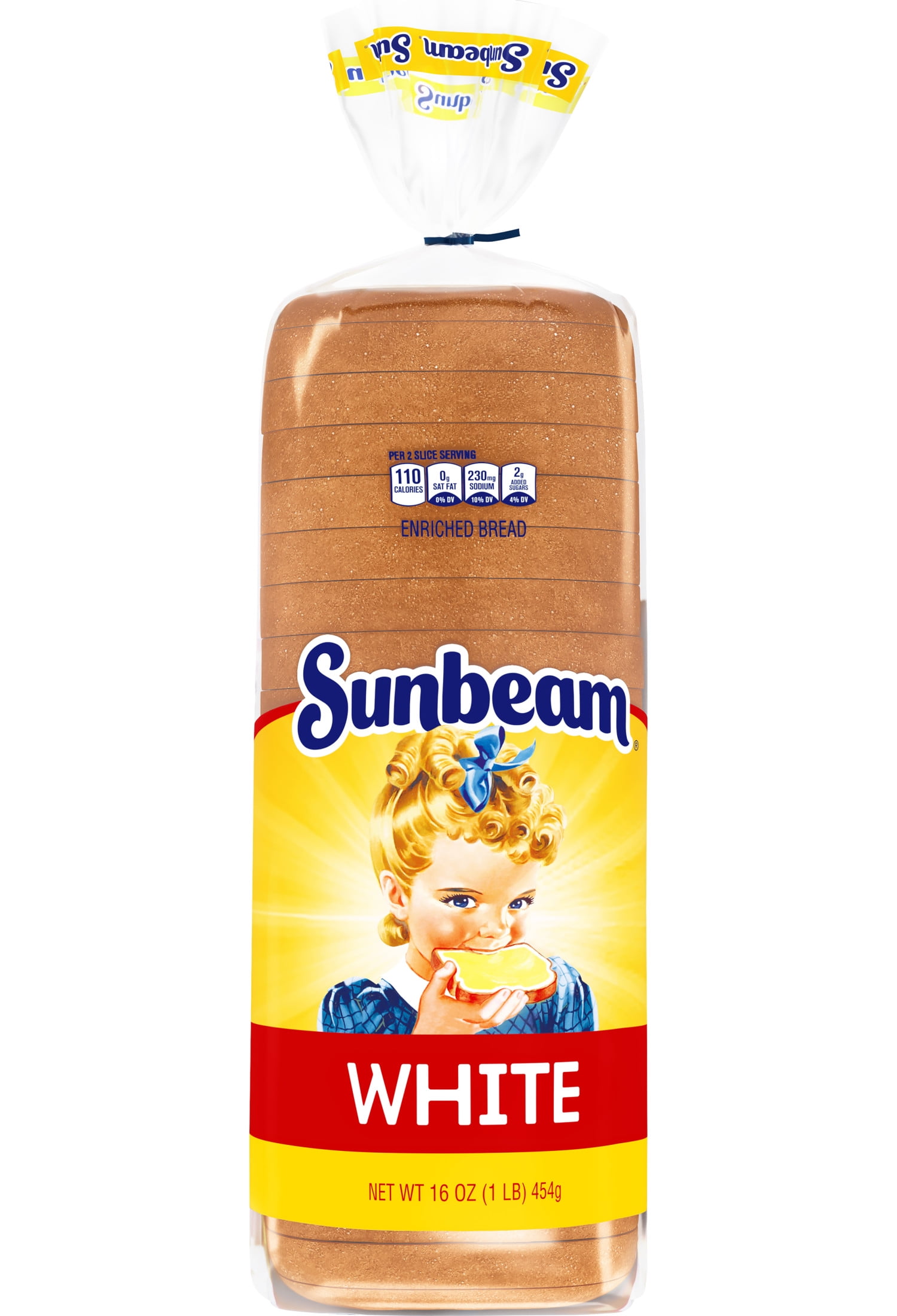 Sunbeam White Bread, 16 oz - Walmart.com