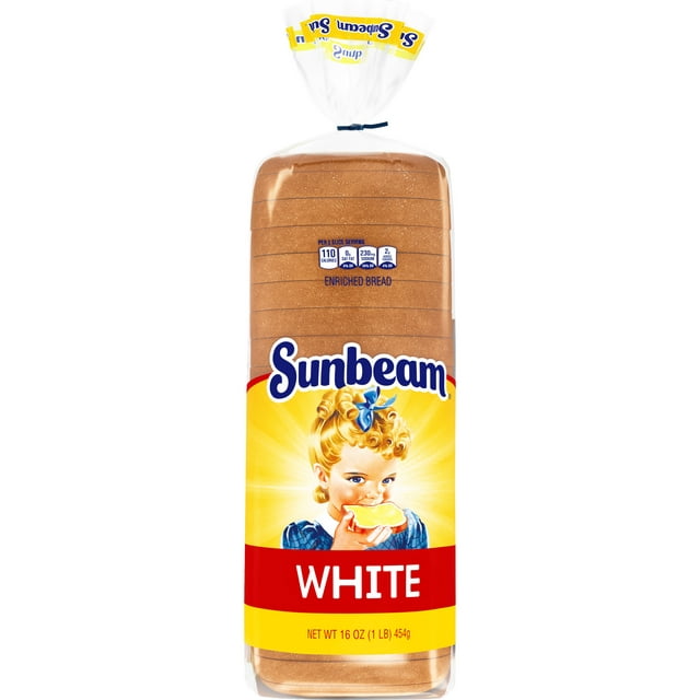 Sunbeam White Bread, 16 oz - Walmart.com